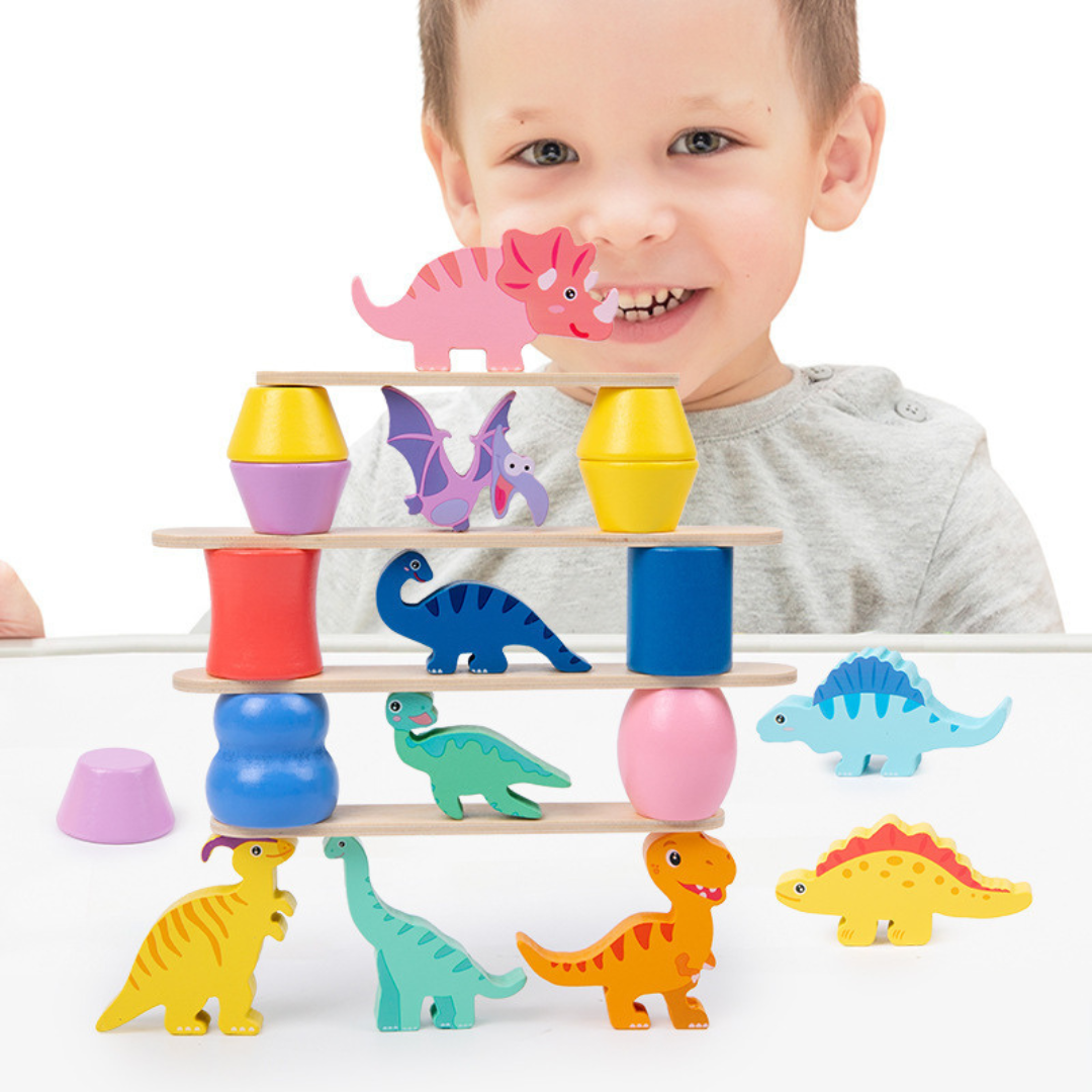 Montessori Dinosaur Stacking Game – tiny-dreams.uk