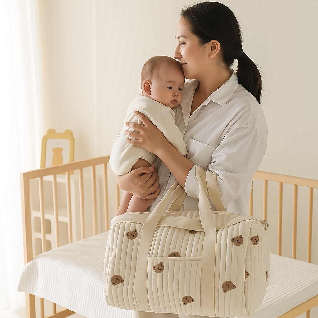 Large mommy baby bag - space for everything moms need! – tiny-dreams.uk