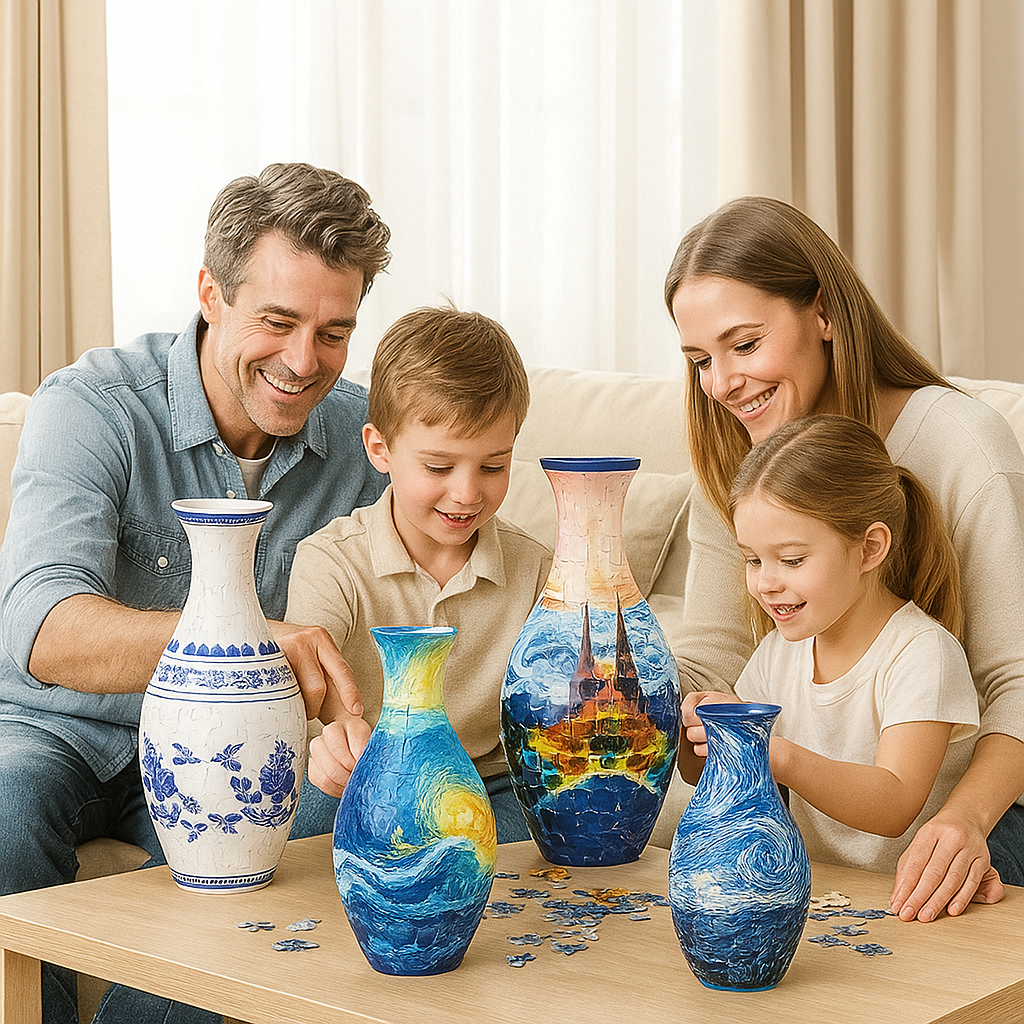 Elegant 3D puzzle vase - Suitable for real flowers – tiny-dreams.uk