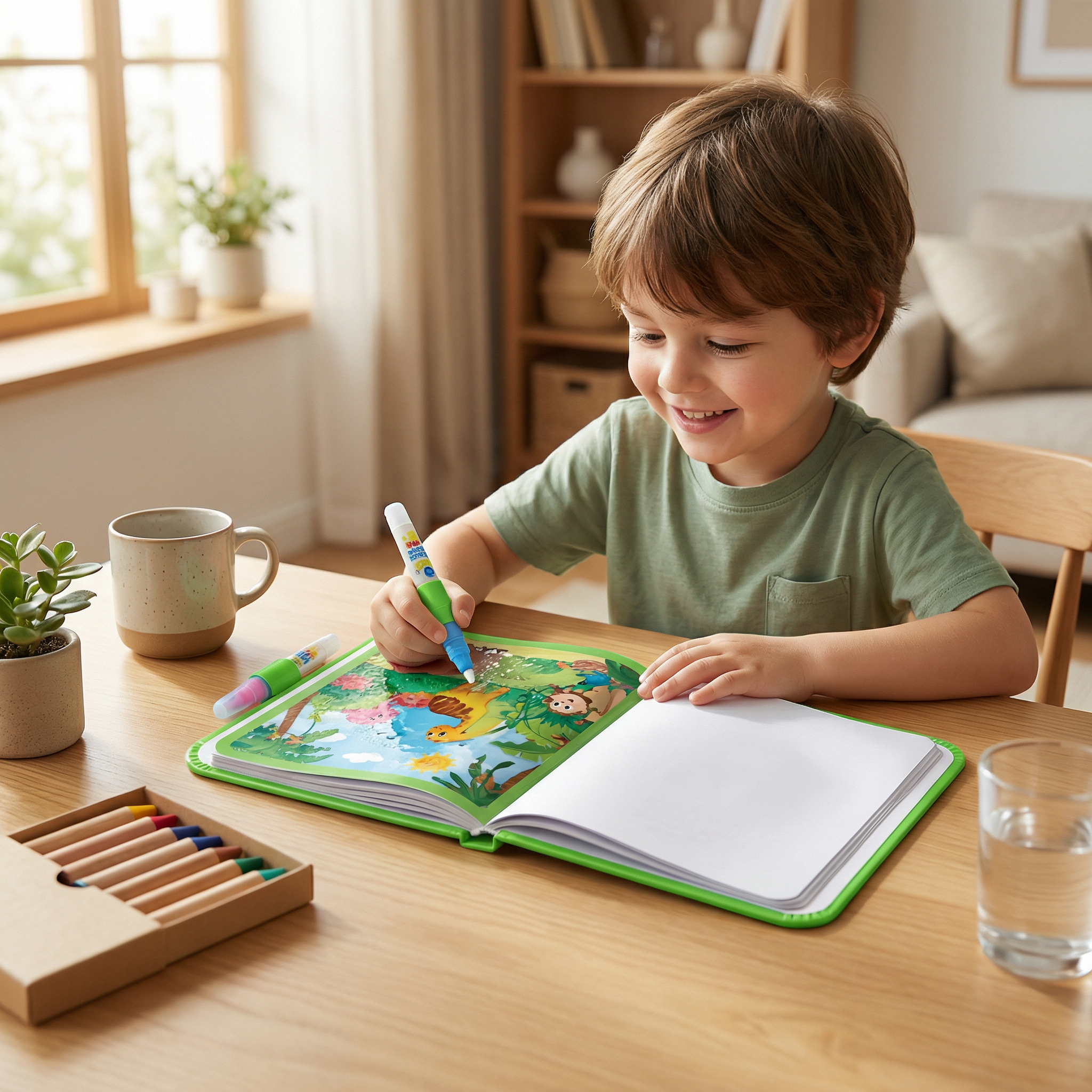 Magic Water Drawing Book – Reusable Mess-Free Colouring Fun – tiny ...