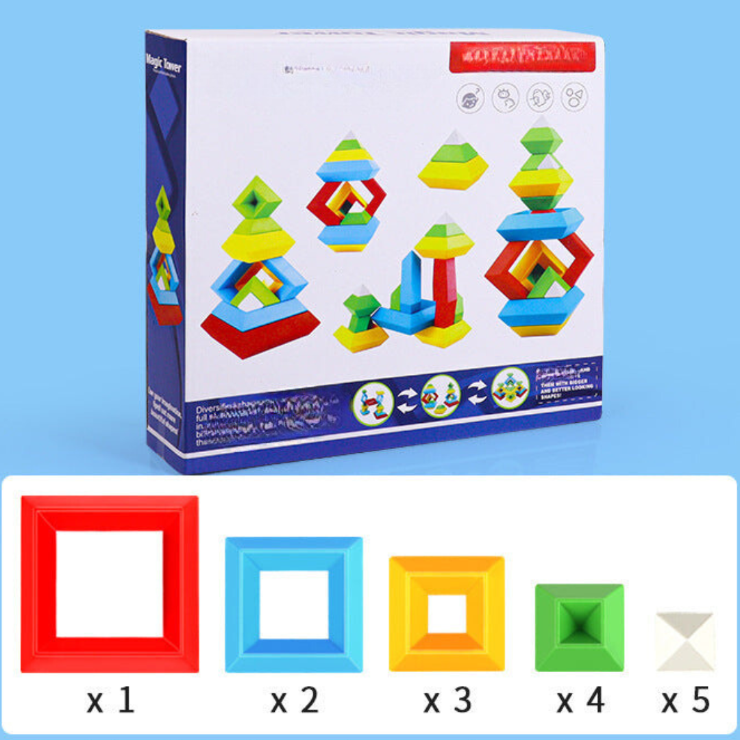 Montessori Pyramid Building Block Toy – tiny-dreams.uk
