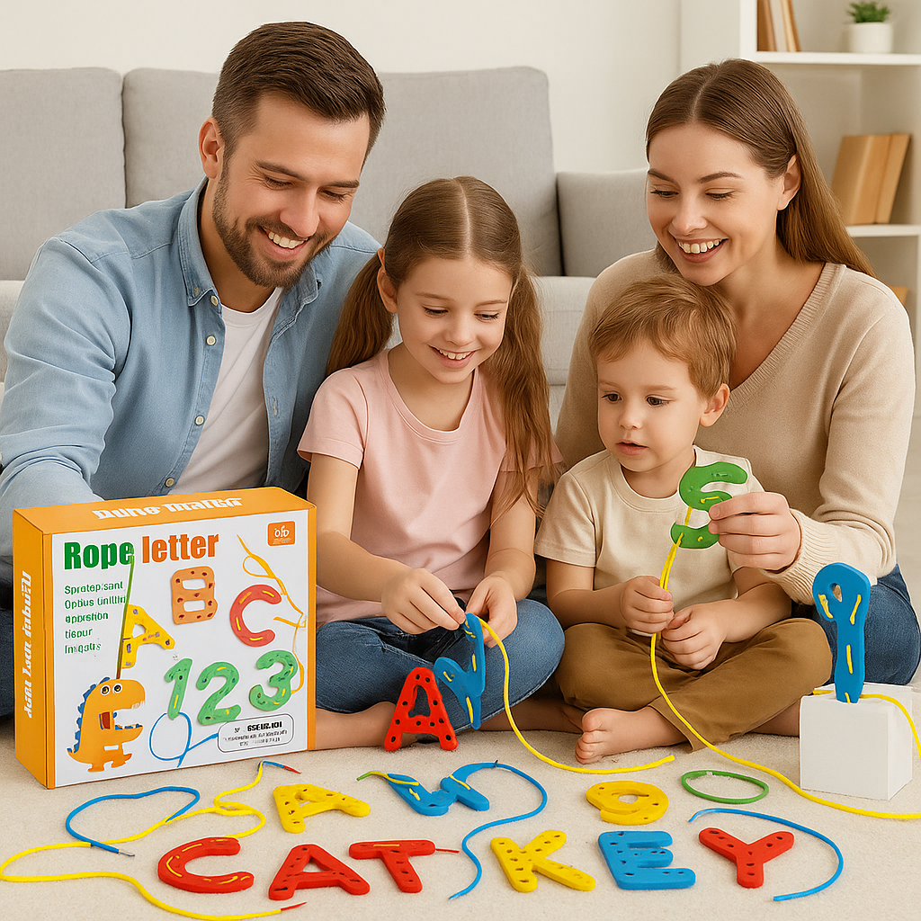 Letters and Numbers Wooden Threading Educational Toy – tiny-dreams.uk