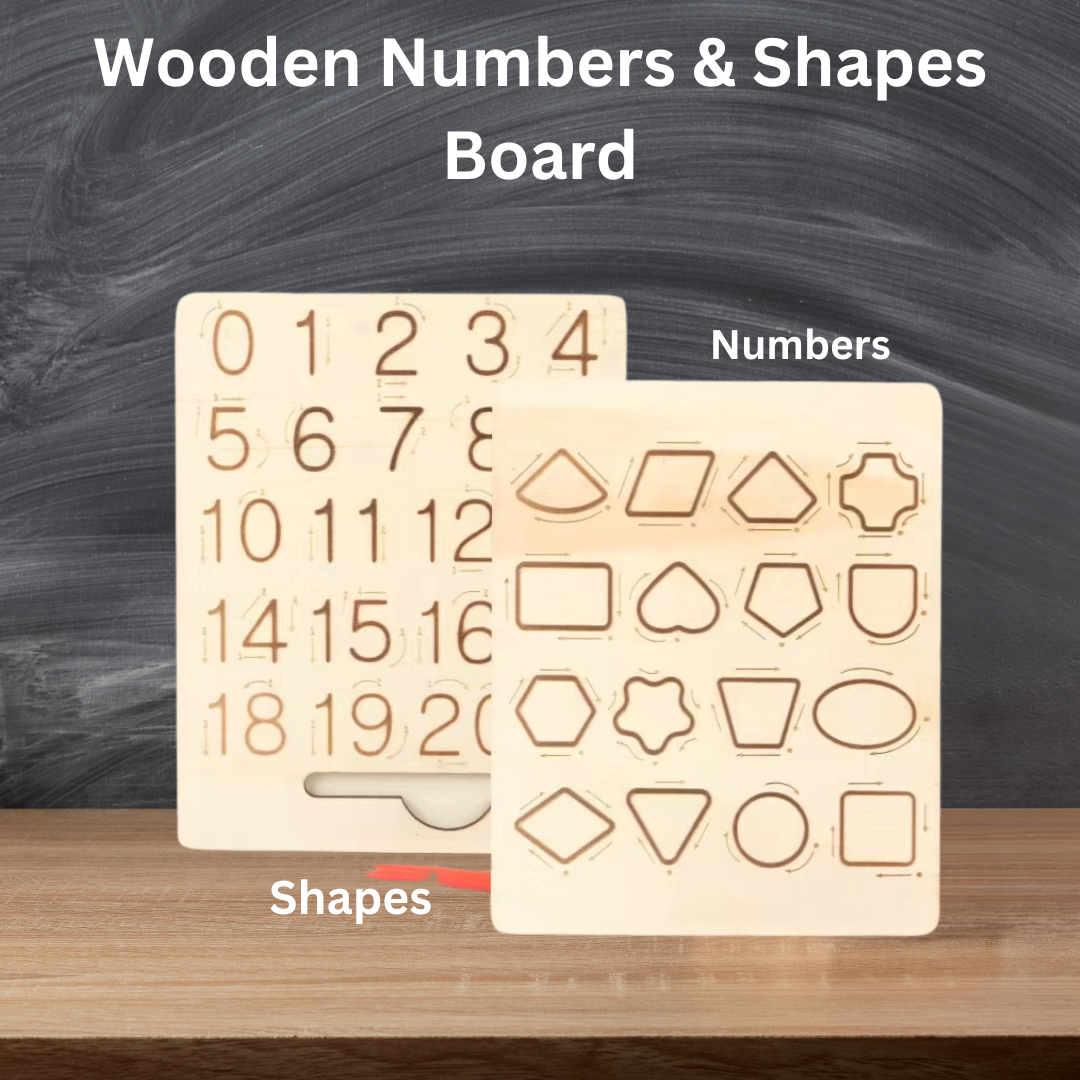 Wooden Numbers & Shapes Board – tiny-dreams.uk