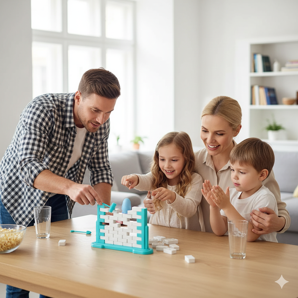 Penguin Brick Push Balance Family Game – tiny-dreams.uk