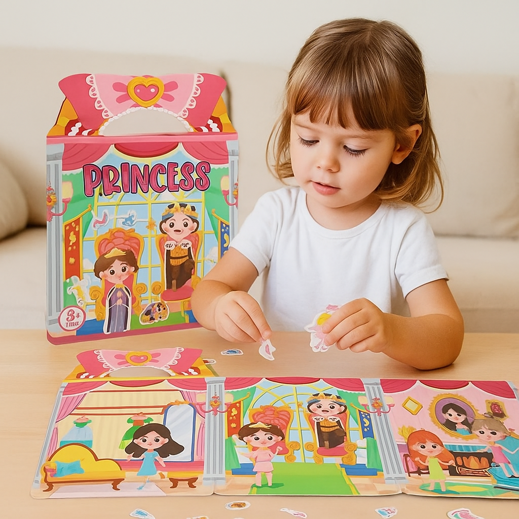 Reusable Montessori sticker books with various themes – tiny-dreams.uk