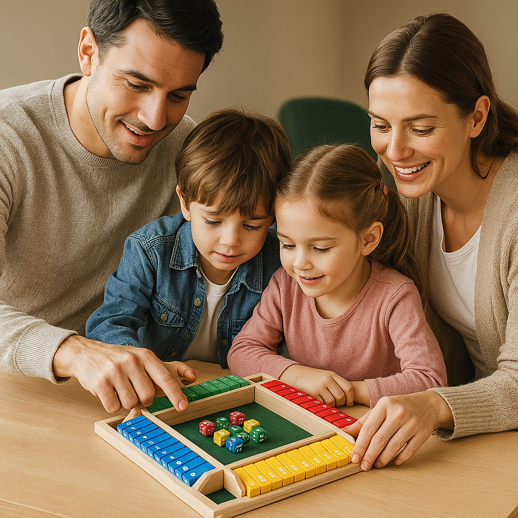 ShutTheBox Family Game 4 Player Set – tiny-dreams.uk